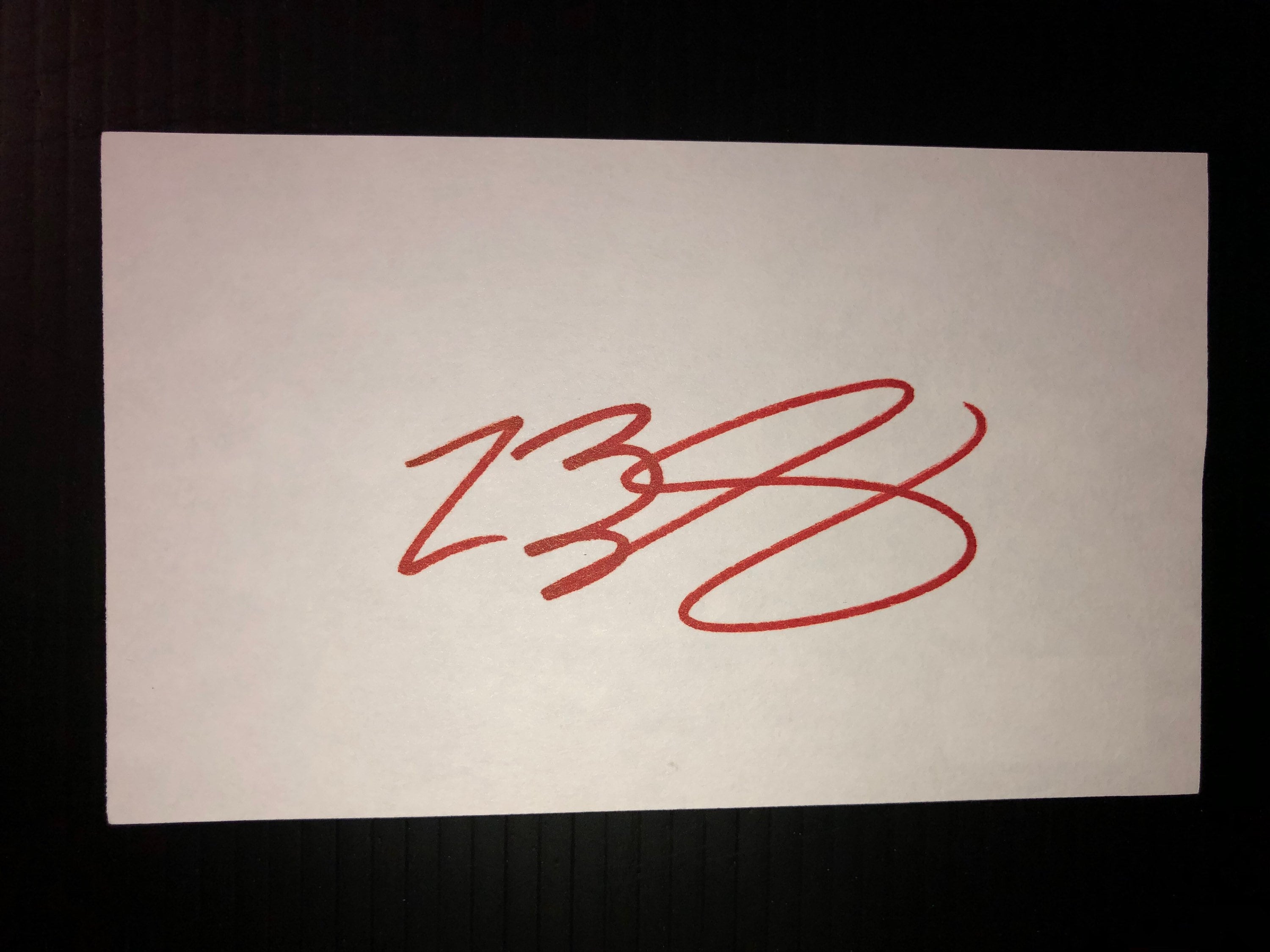 Lebron James Autograph On Paper