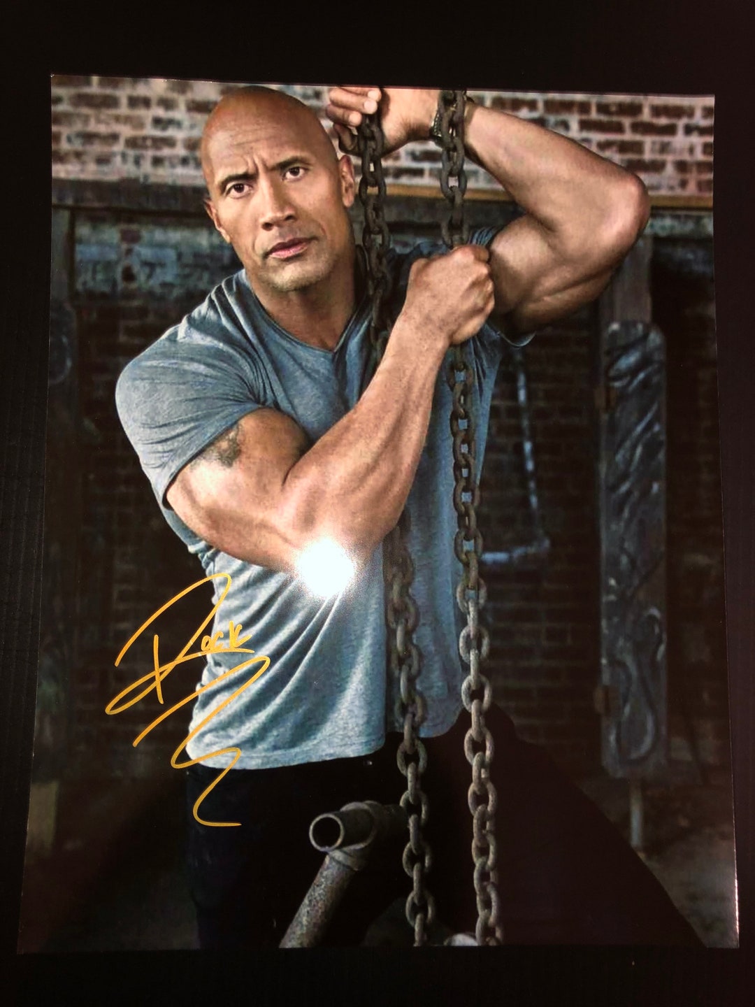 THE ROCK Hand Signed Autograph 8x10 Photo With COA - Etsy
