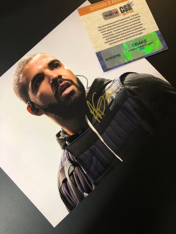 Drake Rapper Autograph