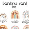 Boundaries Sound Like Print, Setting Boundaries Poster for Therapy ...