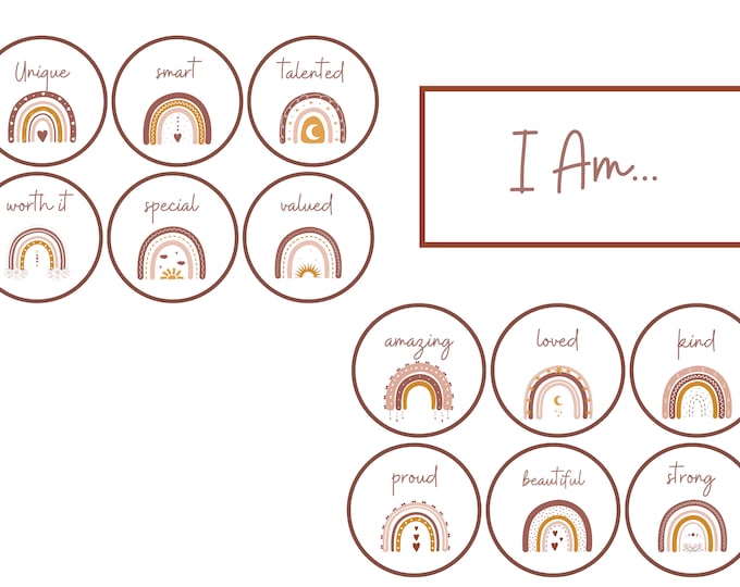 Boundaries Sound Like... Boho Rainbow Classroom/office Poster PDF Print ...