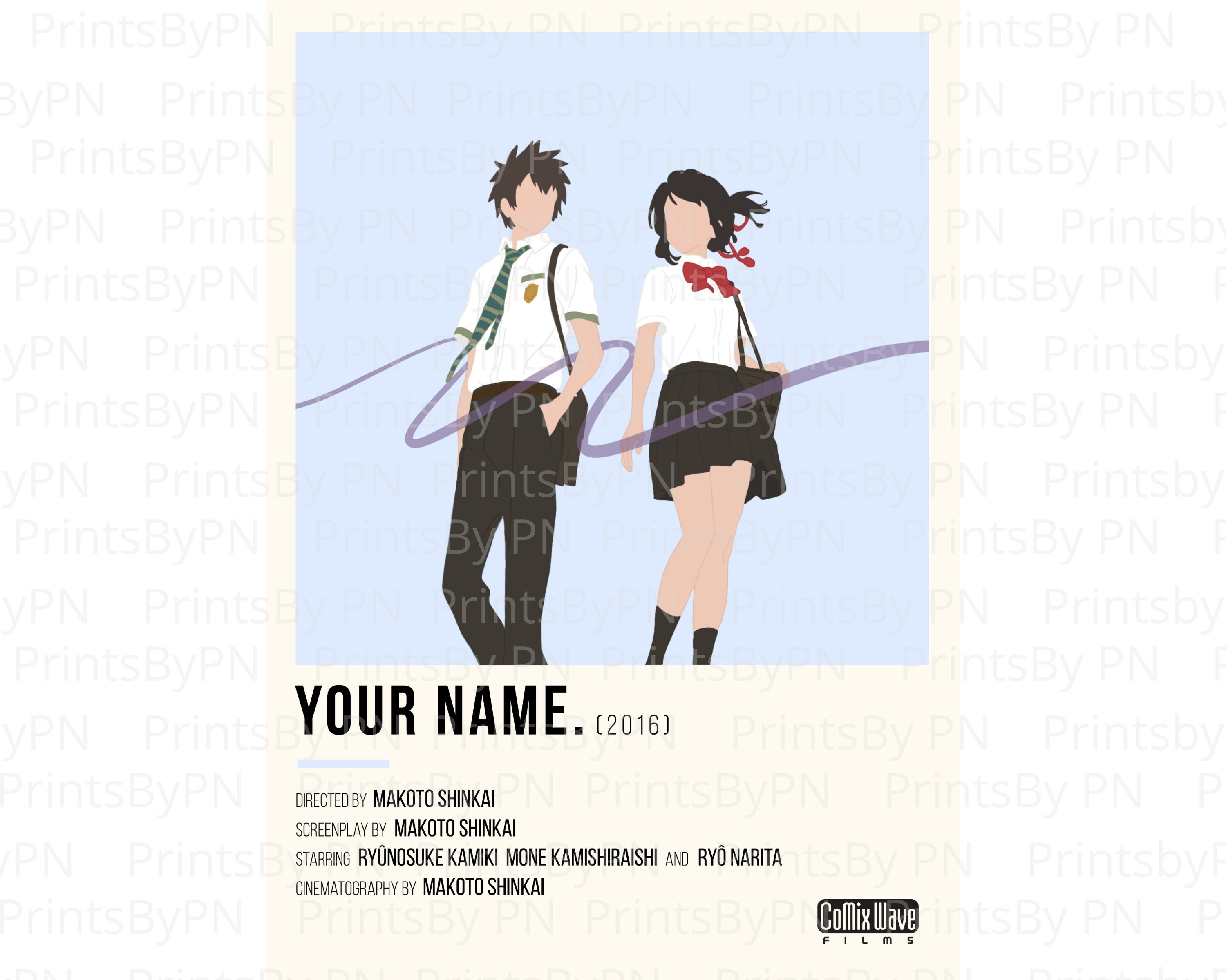 Your Name. (2016) - Minimalist Illustration Style Print (digital ...