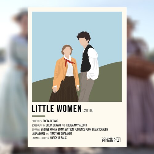 Little Women 2019 version 2 Minimalist Illustration - Etsy