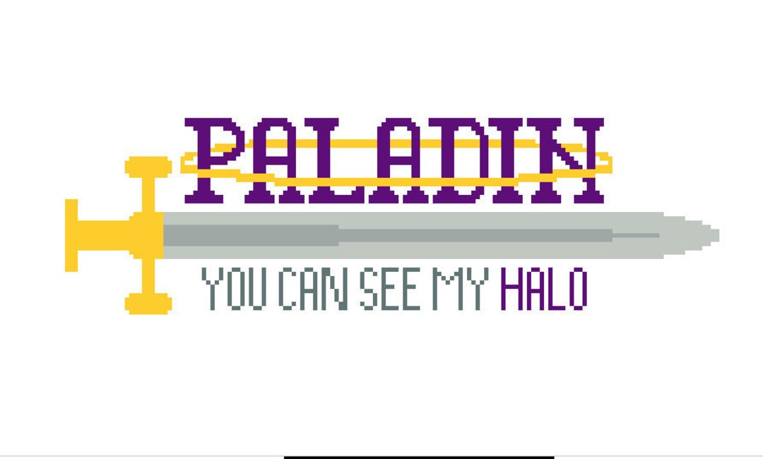 Cross Stitch Paladin Halo Pattern - Etsy