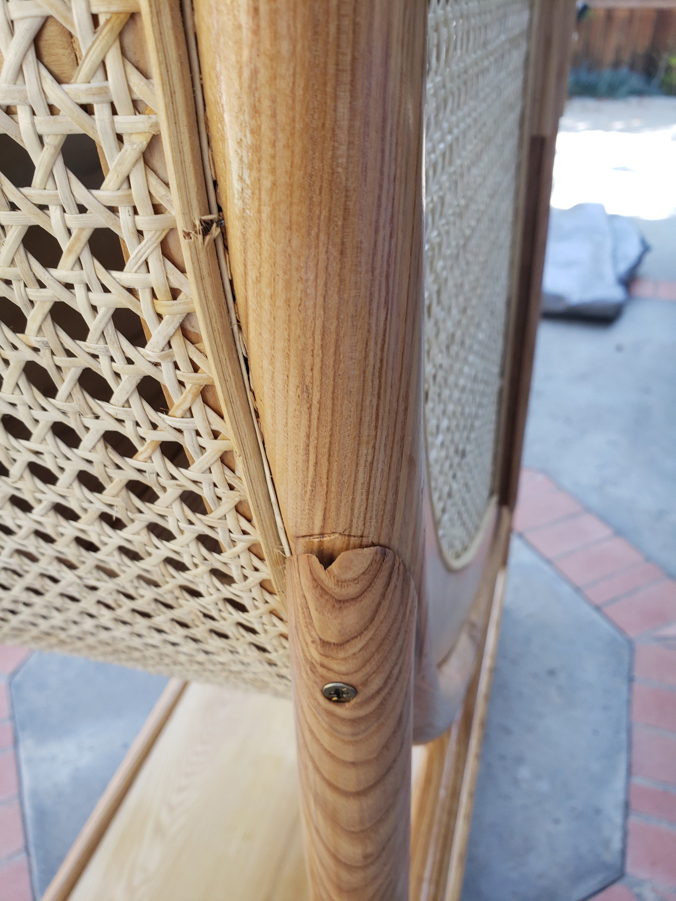 Natural Ash Wood & Rattan Bar Cabinet Sample Piece/ Almost - Etsy