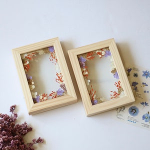 Custom Pressed Flower Wood Photo Frame (5x7 Frame) - Etsy