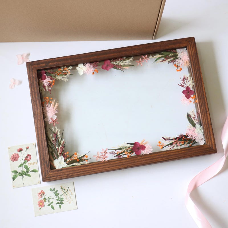 Pressed Flowers Framed - Etsy