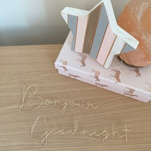 BONJOUR GOODNIGHT | Wire Words Wall Decor | Wire Sign | Wire Wall Art ...