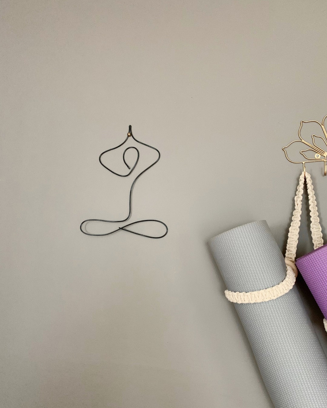YOGA POSE | Wire Wall Art | Yogi Decor | Wire Wall Hanging | Minimalist ...