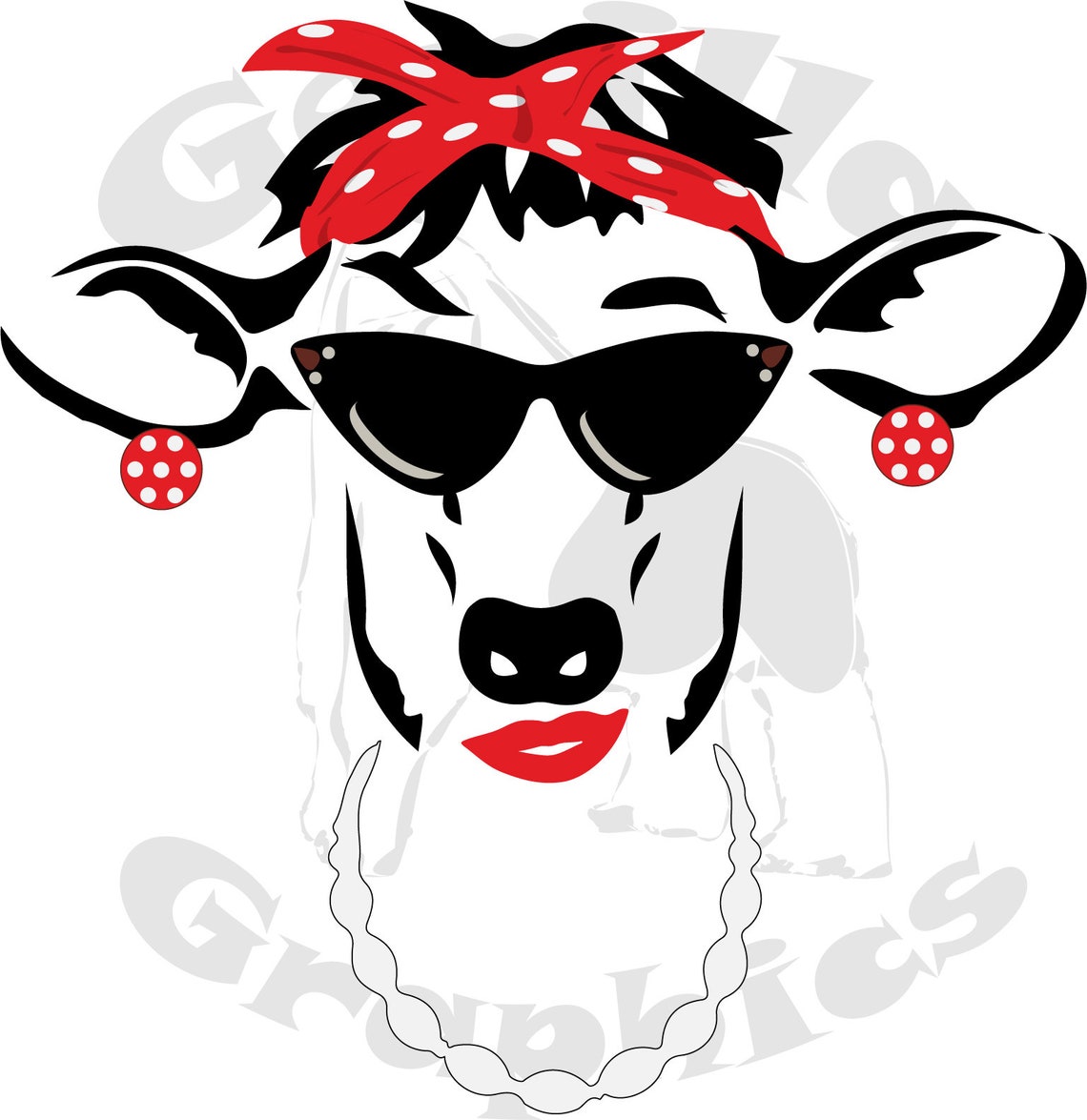 Sassy Cow SVG | Etsy