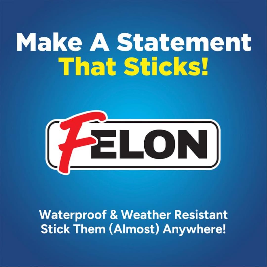 F Elon and the Felon Sticker FREE SHIPPING - Etsy