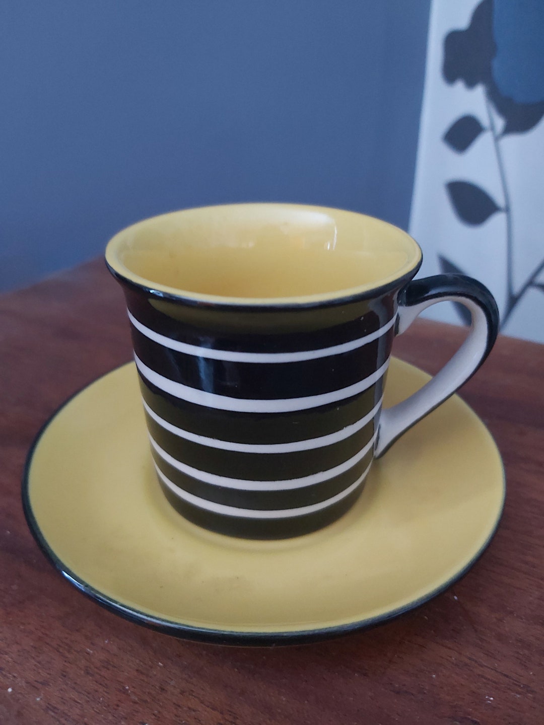 Art Deco Style Modern Cup and Saucer - Etsy