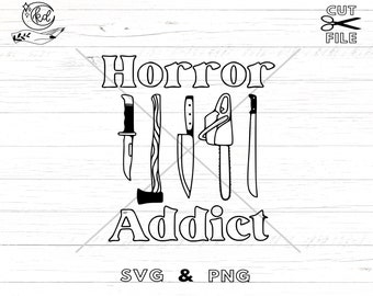 Horror Movie Addict Svg - Etsy