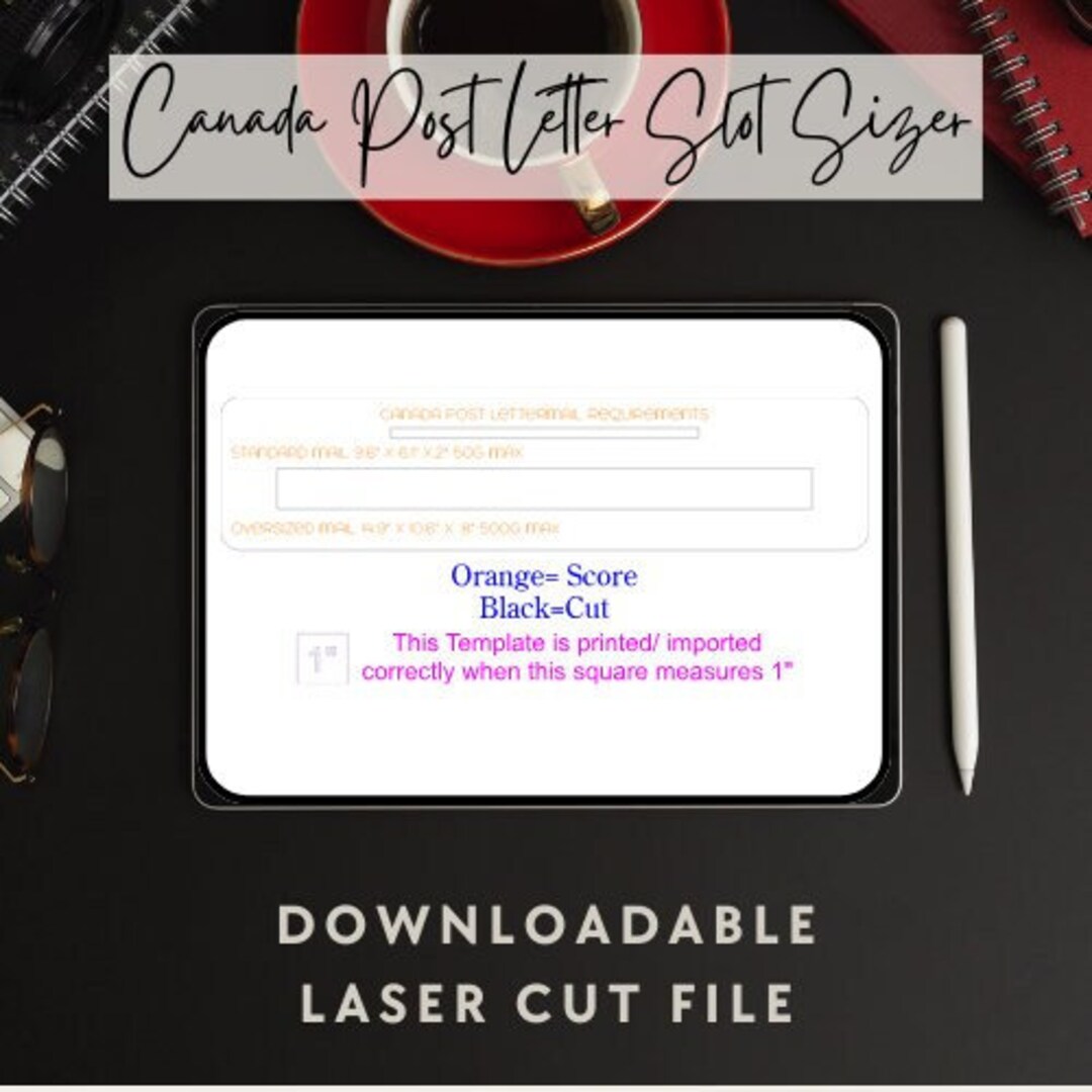 Canada Post- Lettermail Slot Sizer SVG File | Digital Cut File - Etsy