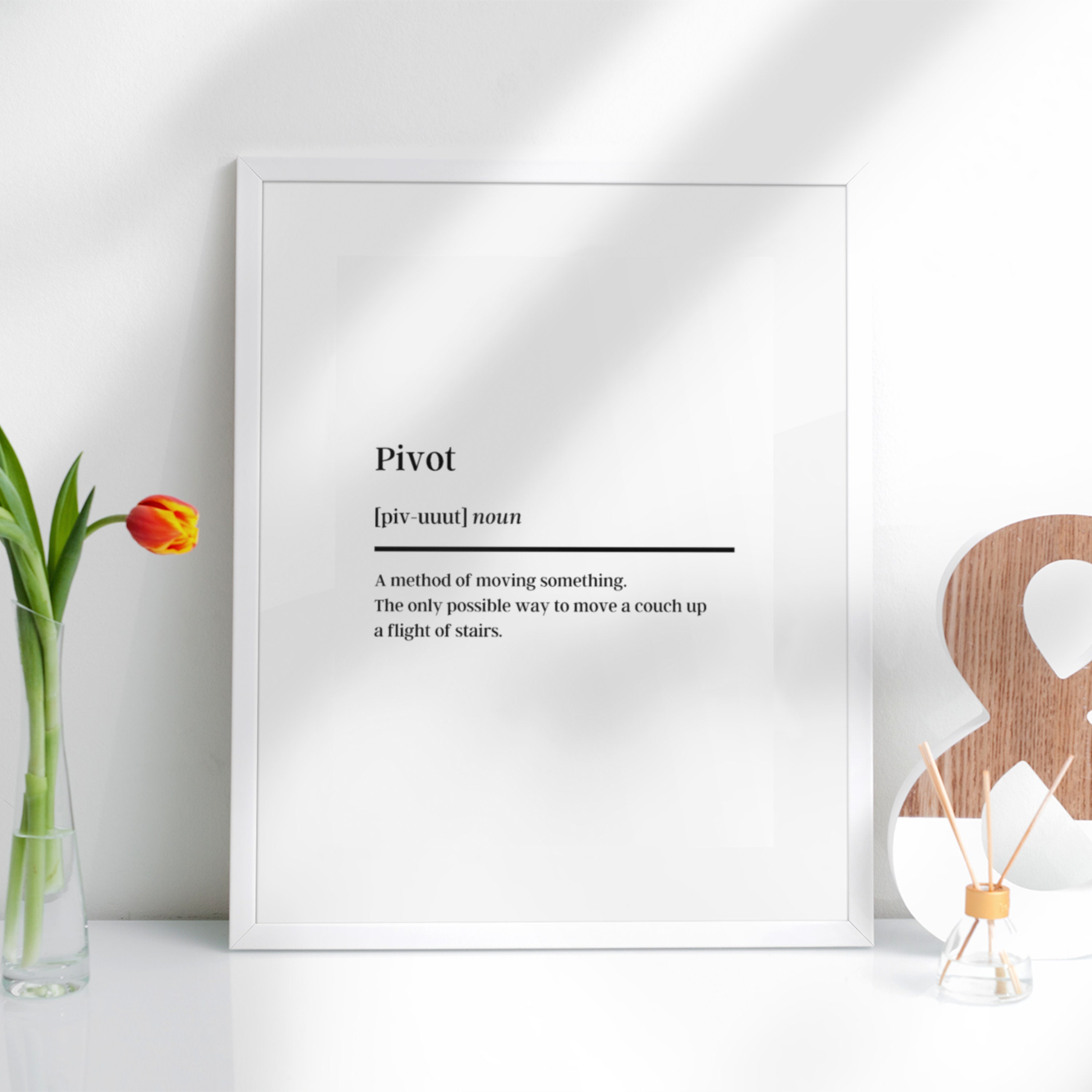 Pivot Definition Quote by Ross Geller From the TV Show | Etsy Canada