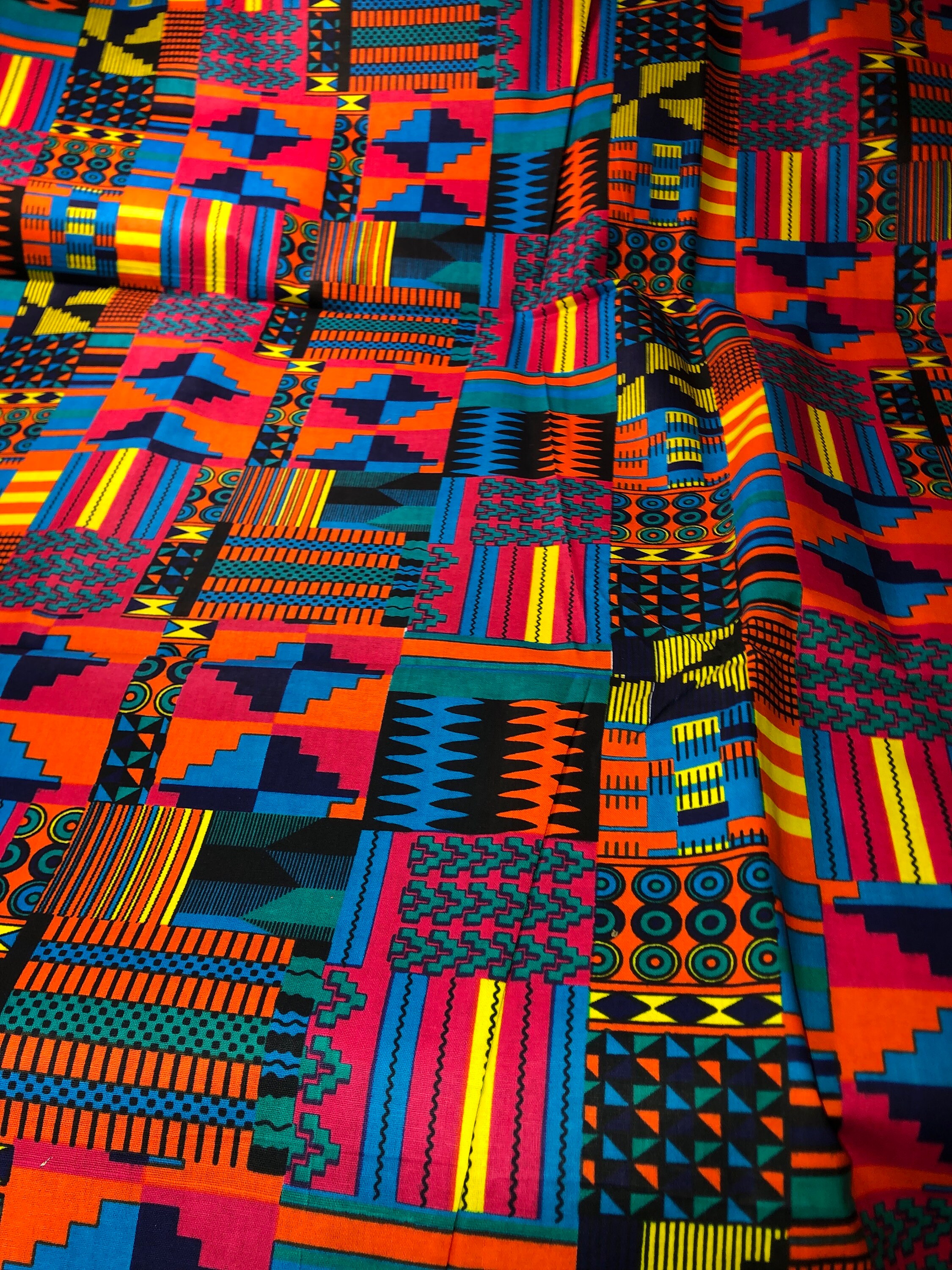 Azure Kente | Ankara Sold by Yard - Etsy