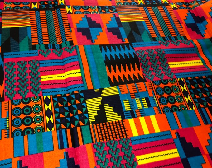 Azure Kente | Ankara Sold by Yard - Etsy