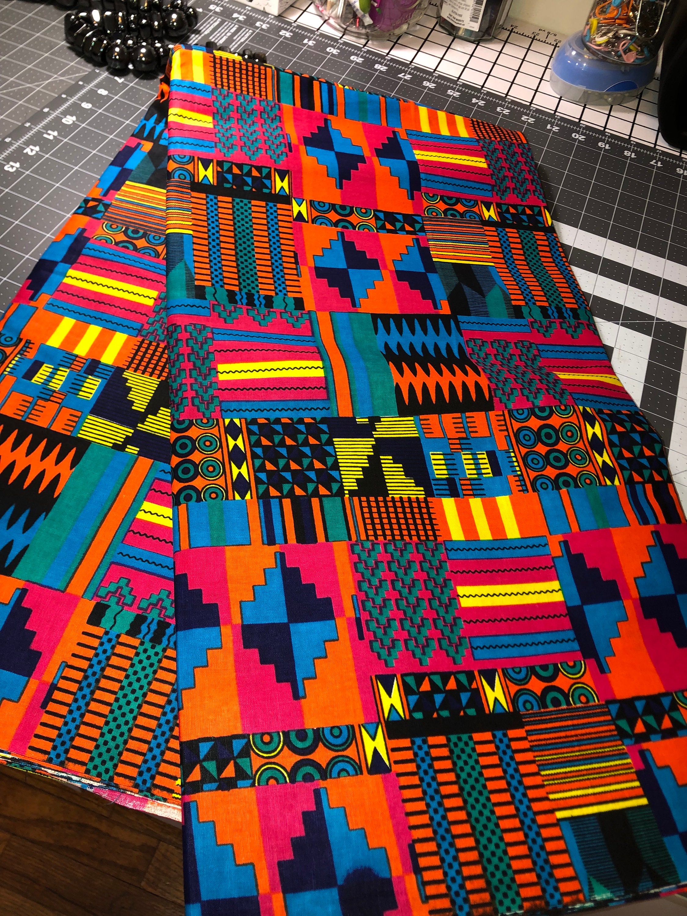 Azure Kente | Ankara Sold by Yard - Etsy