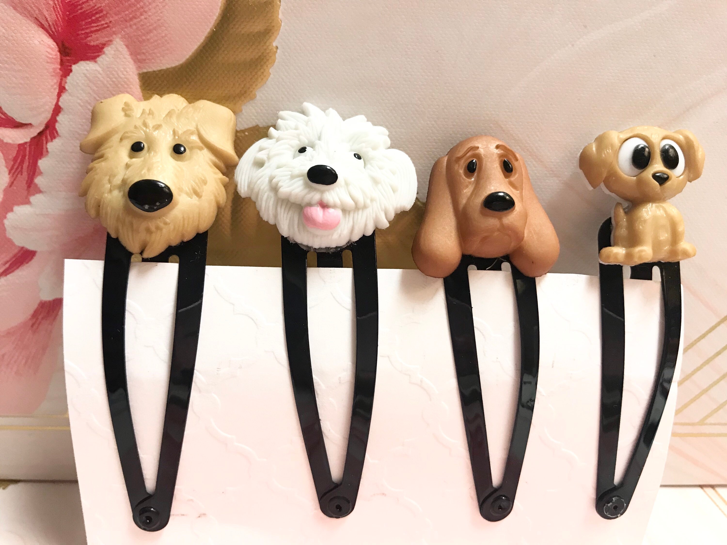 Girls Hair Clips / 4 Pcs Pet Hair Clips / Spring Hair Clips / Kids Hair ...