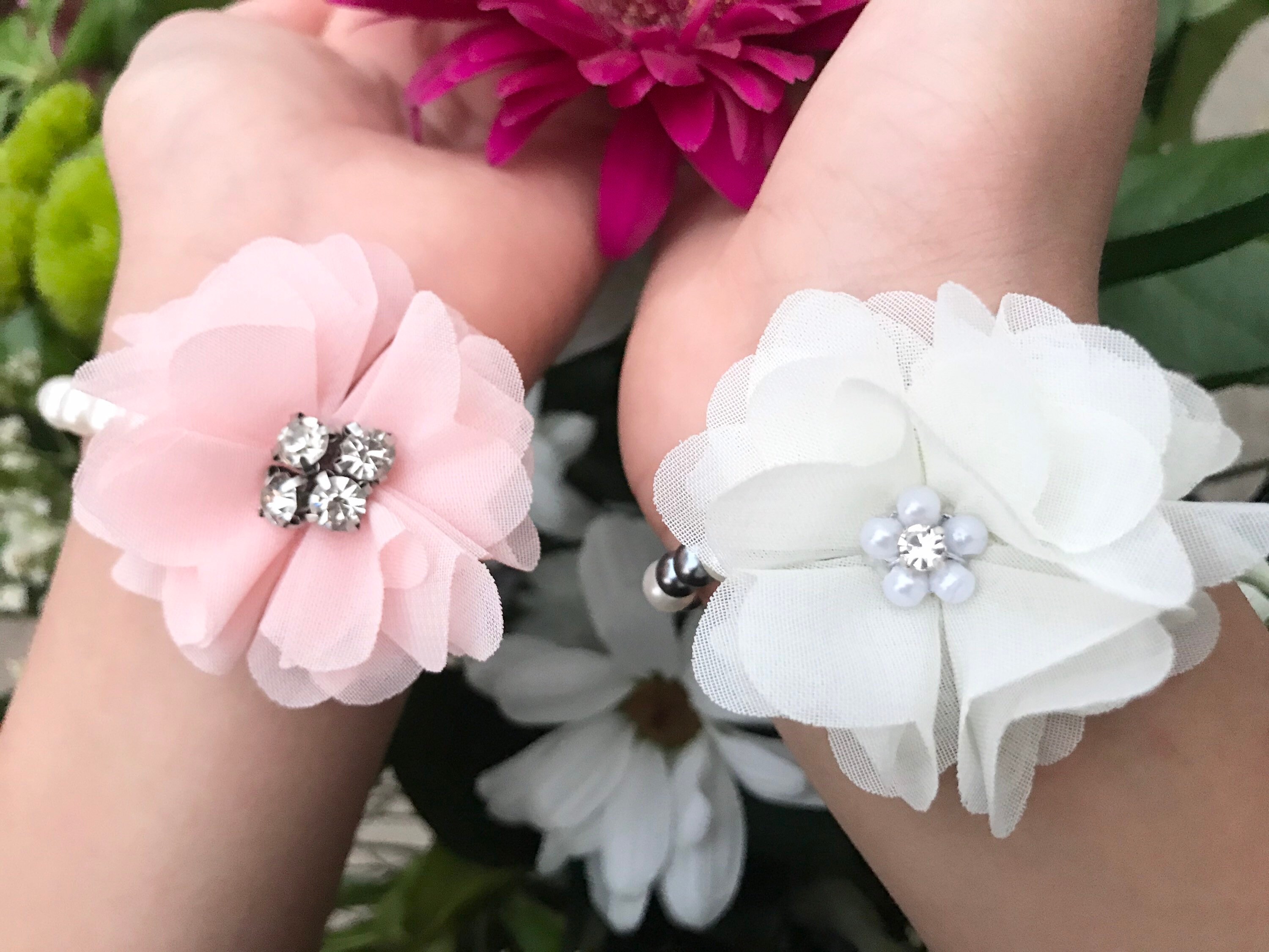Girls Beaded Bracelet / Girls Bracelet / Flower Bracelet / - Etsy Australia