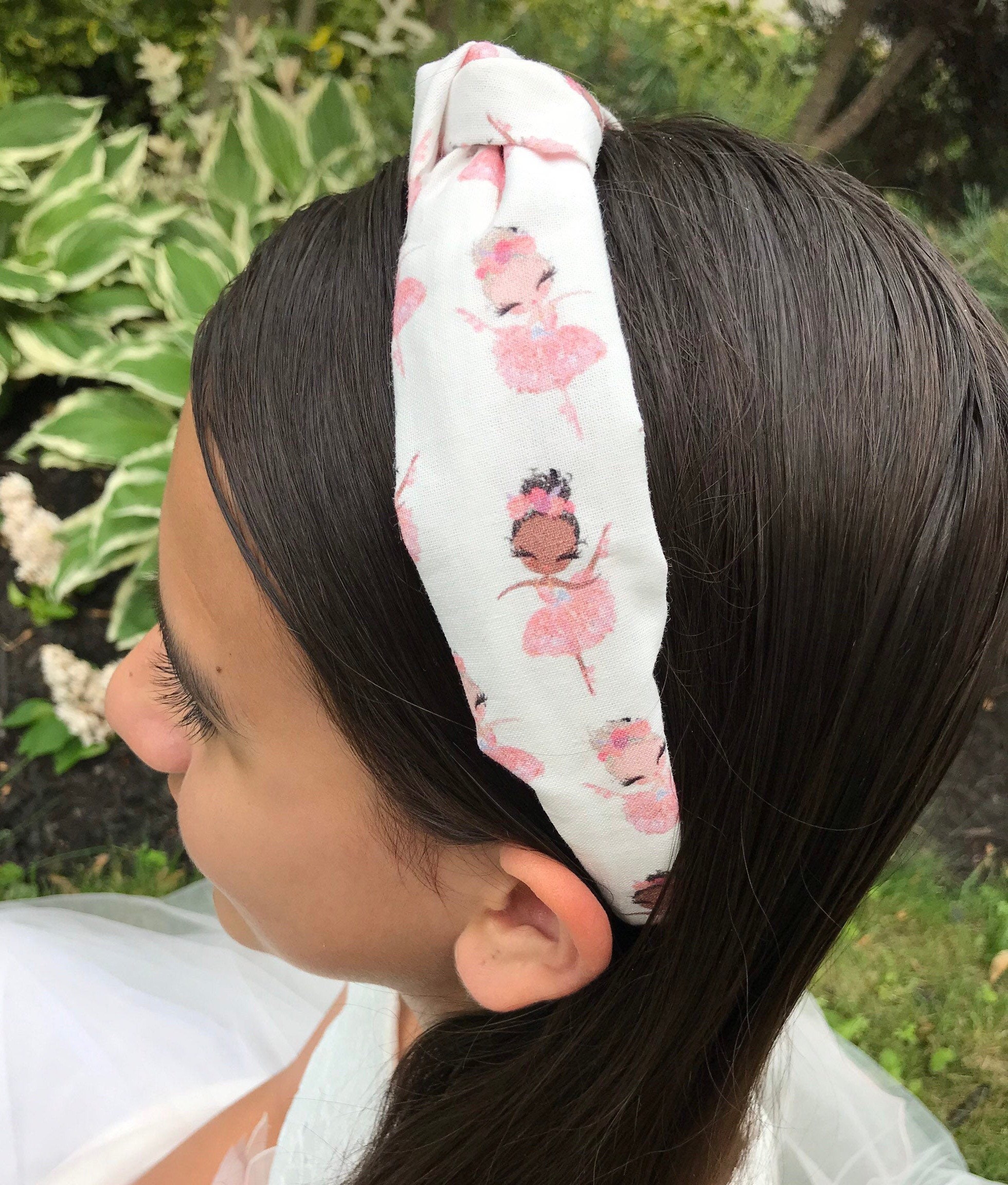 Ballerina Topknot Headband / Girl Topknot Headband / Eco - Etsy