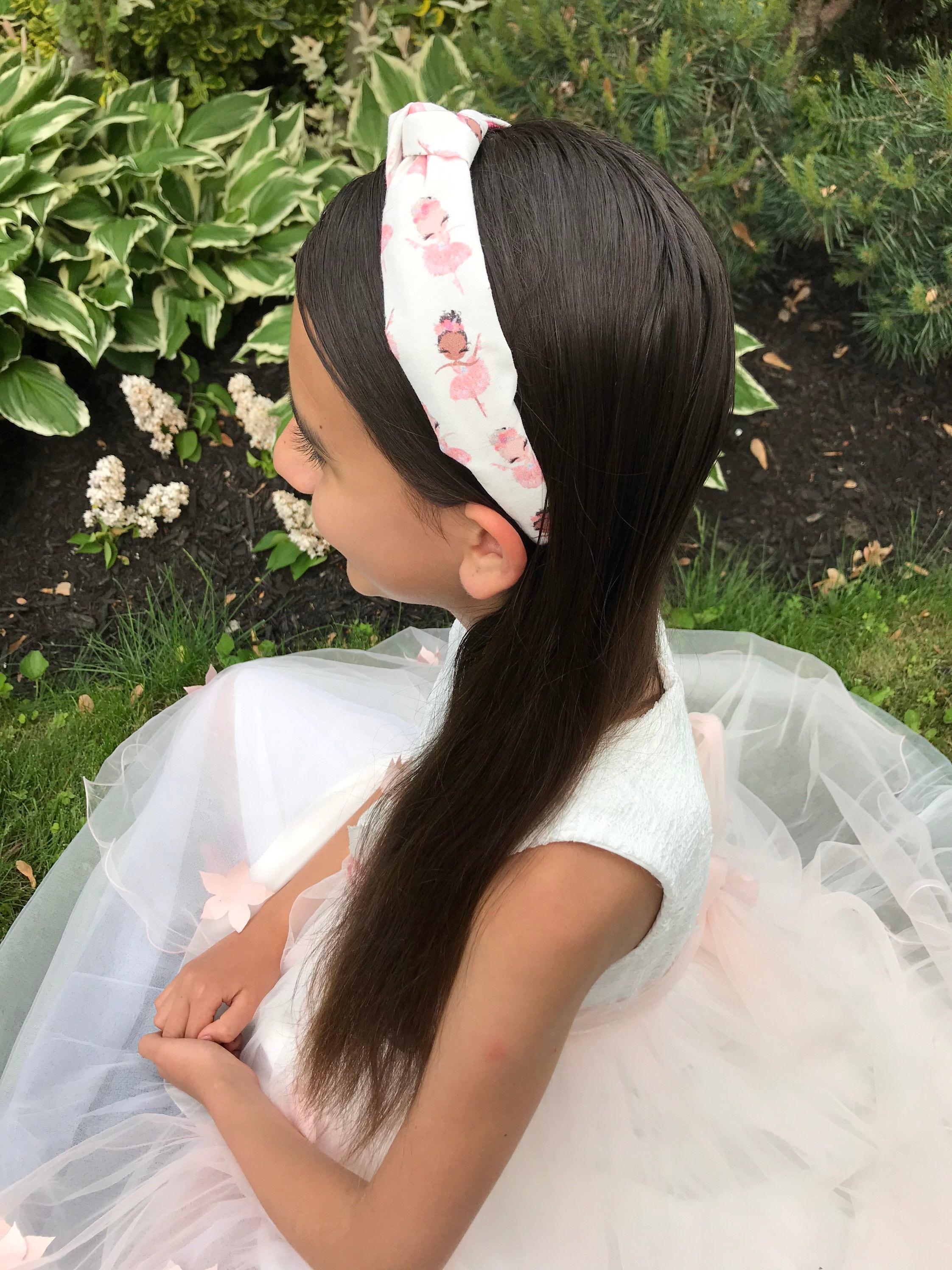 Ballerina Topknot Headband / Girl Topknot Headband / Eco - Etsy