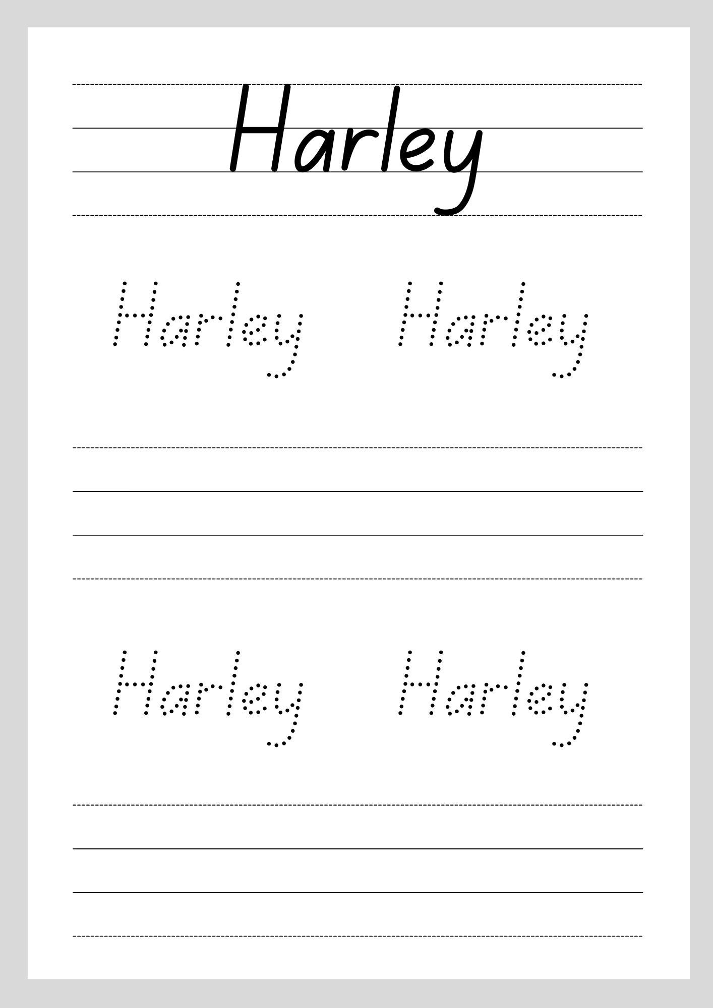 Personalized Name Tracing Sheet Etsy Personalized Name Tracing Sheet Etsy