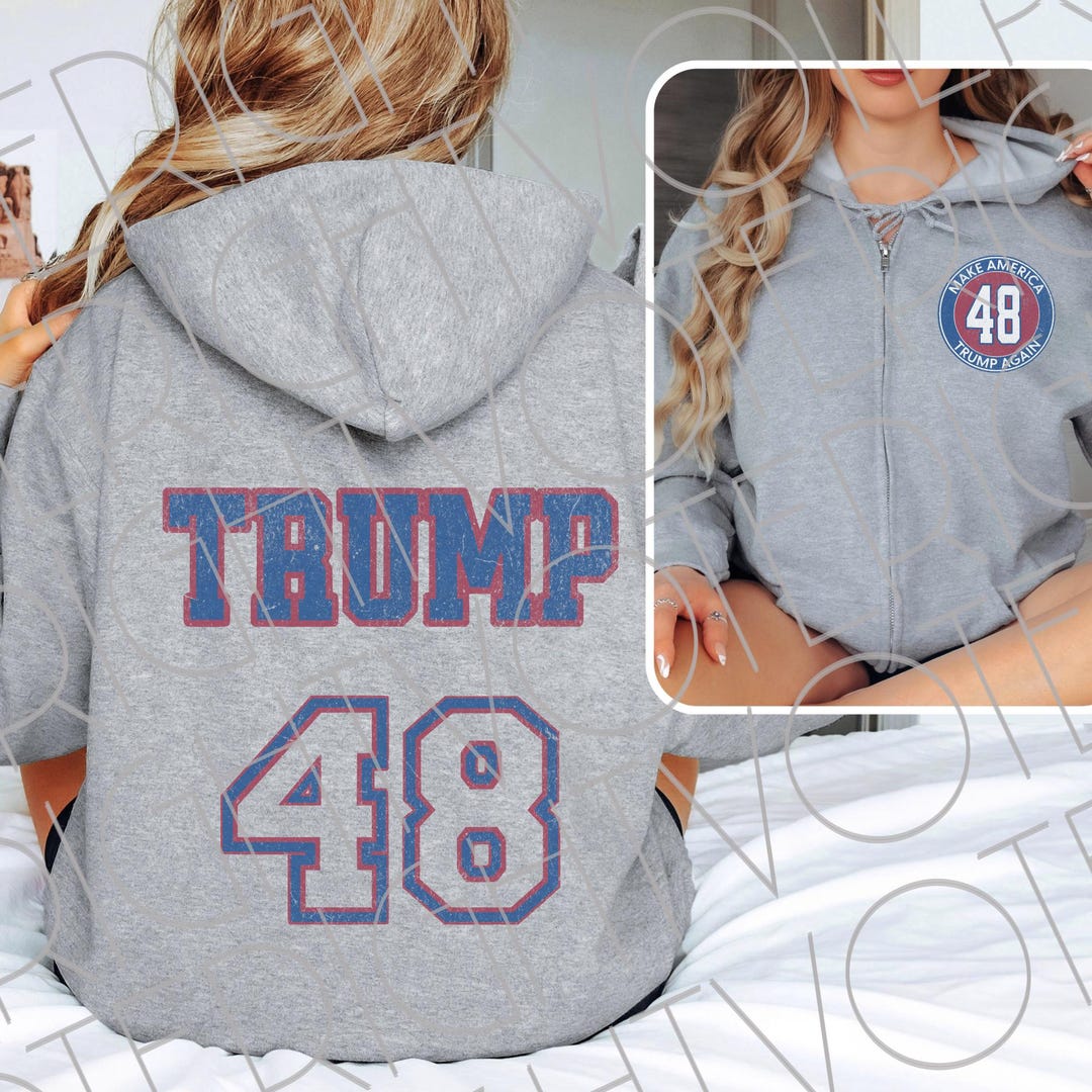 Trump 48 PNG Bundle, Varsity Make America Trump Again Png, Front and ...