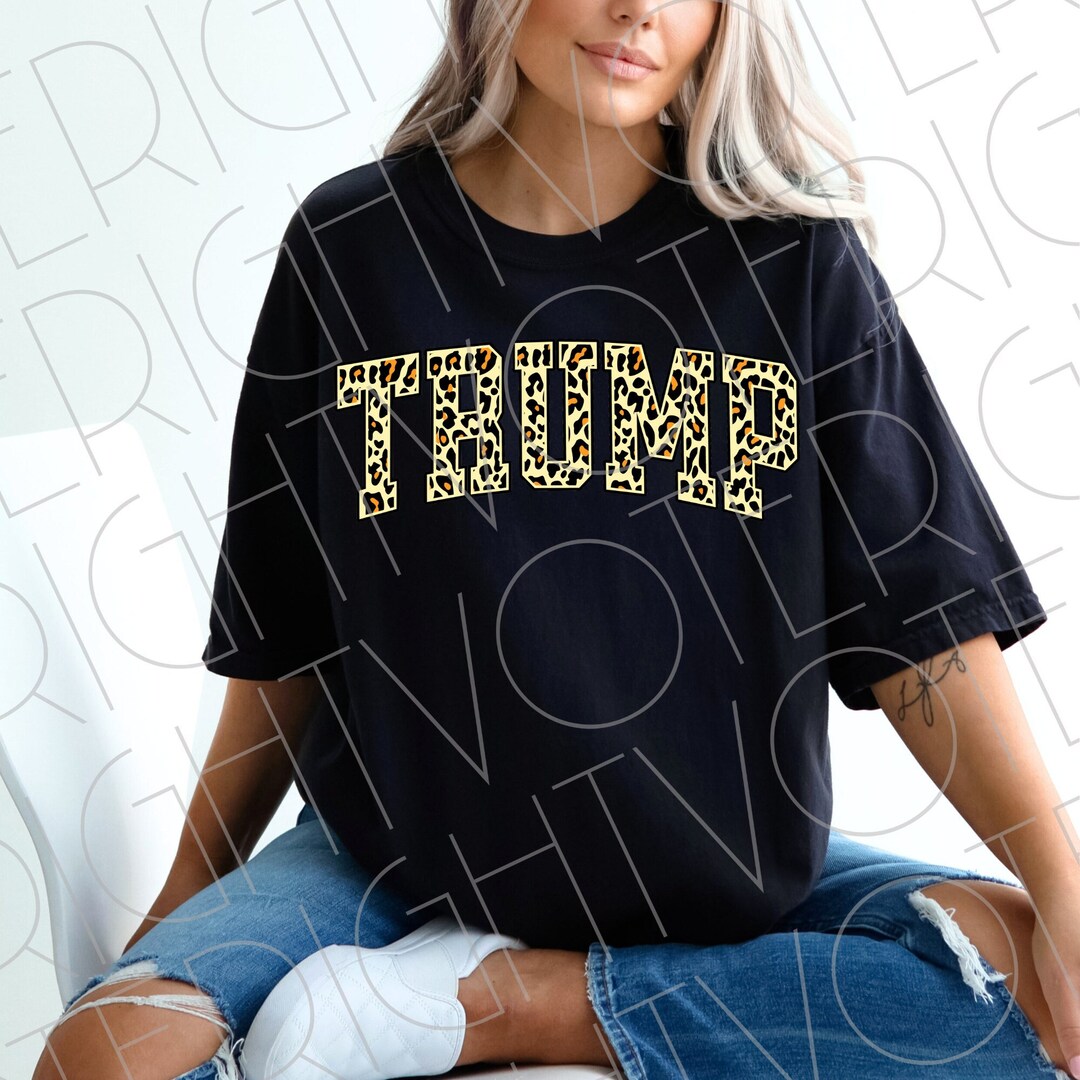 Leopard Trump Png,varsity Animal Print Trump Republican Proud ...