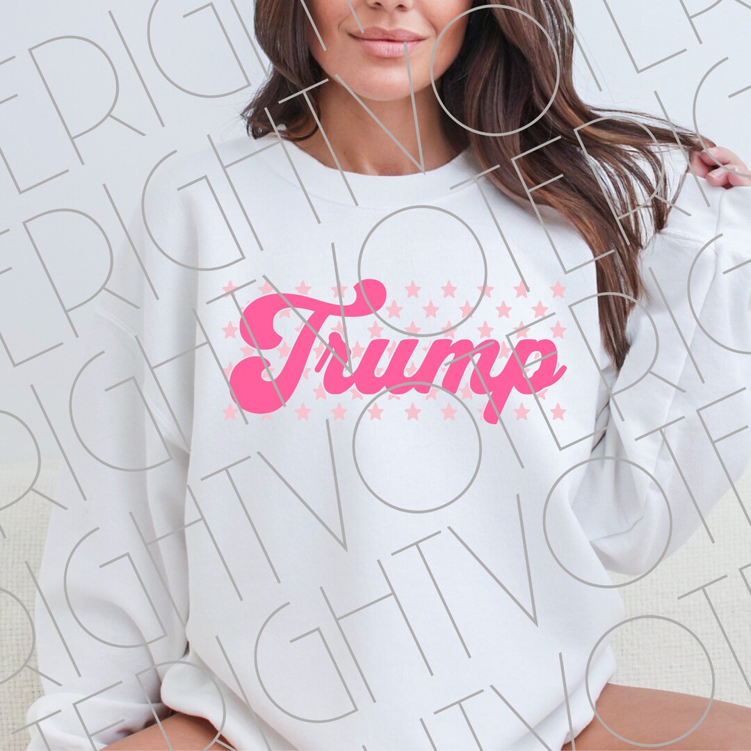 Retro Trump SVG PNG, Groovy Boho Pink Trump Shirt Sublimation Png ...