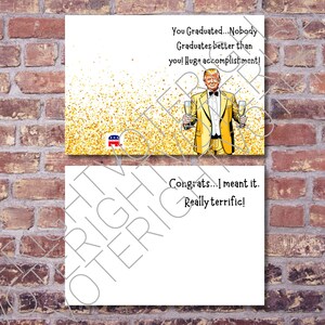 Printable Trump Graduation Card for Her, Funny Political Digital ...
