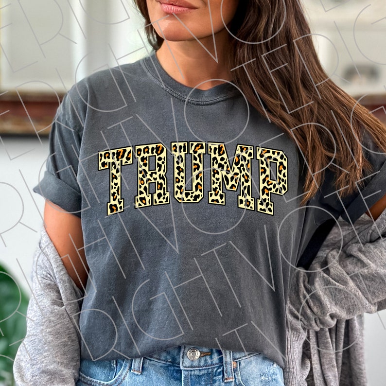Leopard Trump Png,varsity Animal Print Trump Republican Proud ...
