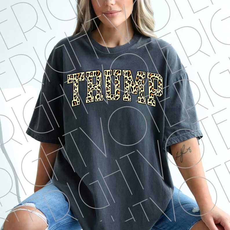 Leopard Trump Png,varsity Animal Print Trump Republican Proud ...