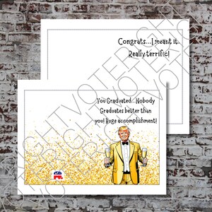 Printable Trump Graduation Card for Her, Funny Political Digital ...