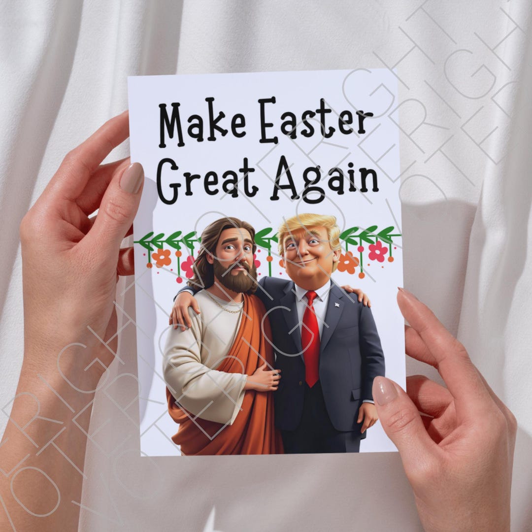 Printable Trump Easter Card for Her, Christian Political Digital ...
