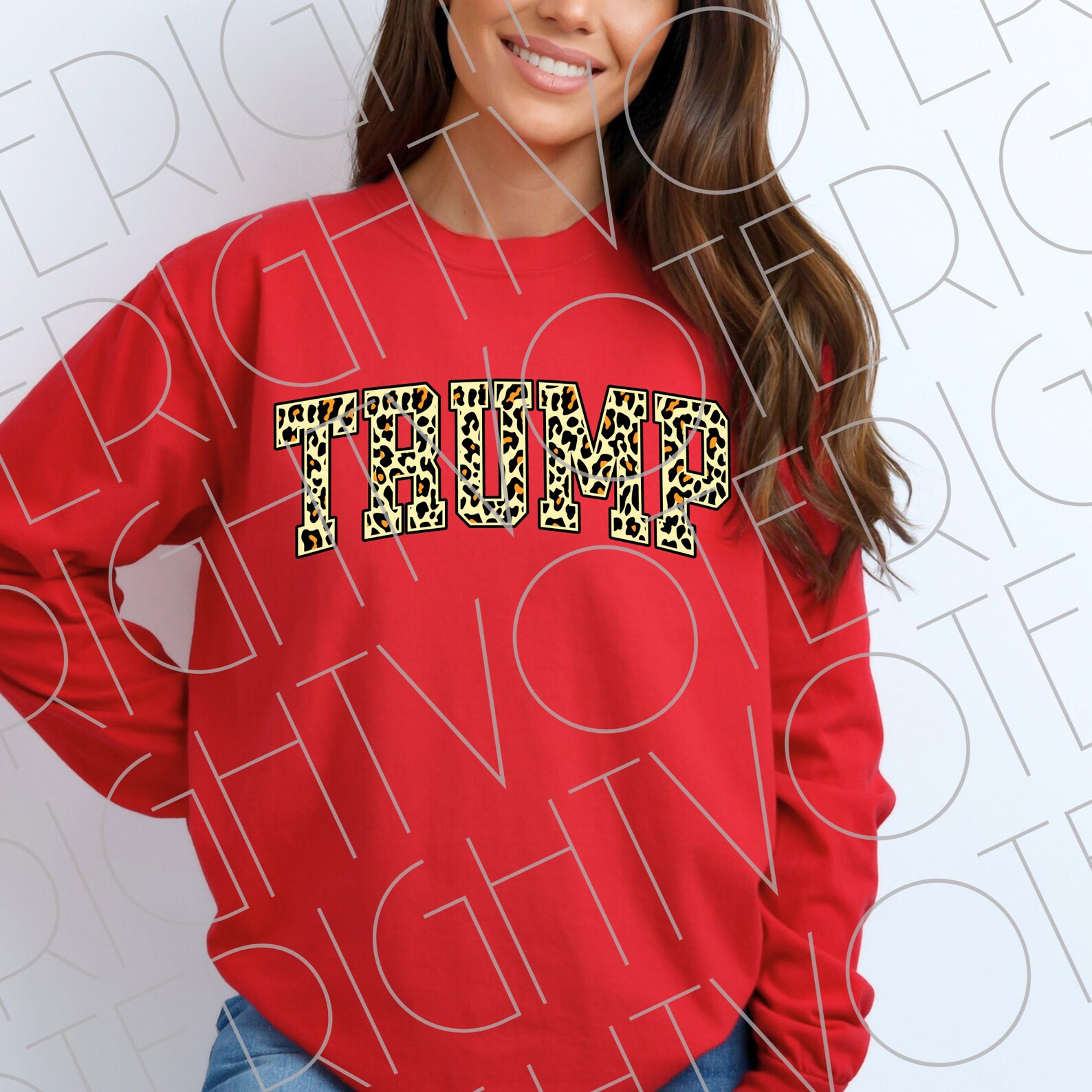 Leopard Trump Png,varsity Animal Print Trump Republican Proud ...