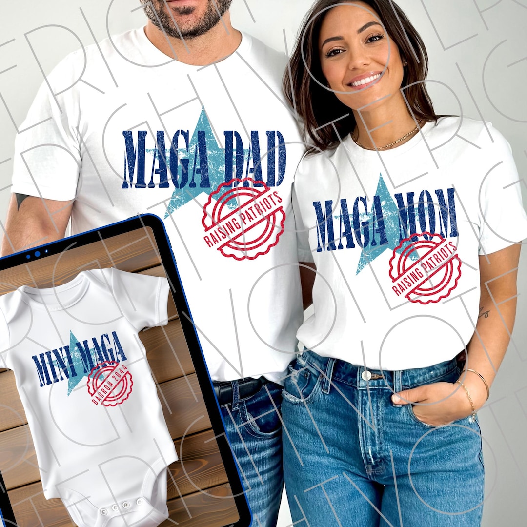 MAGA Family Png Bundle • MAGA Mom Dad & Mini MAGA Files • Raising ...