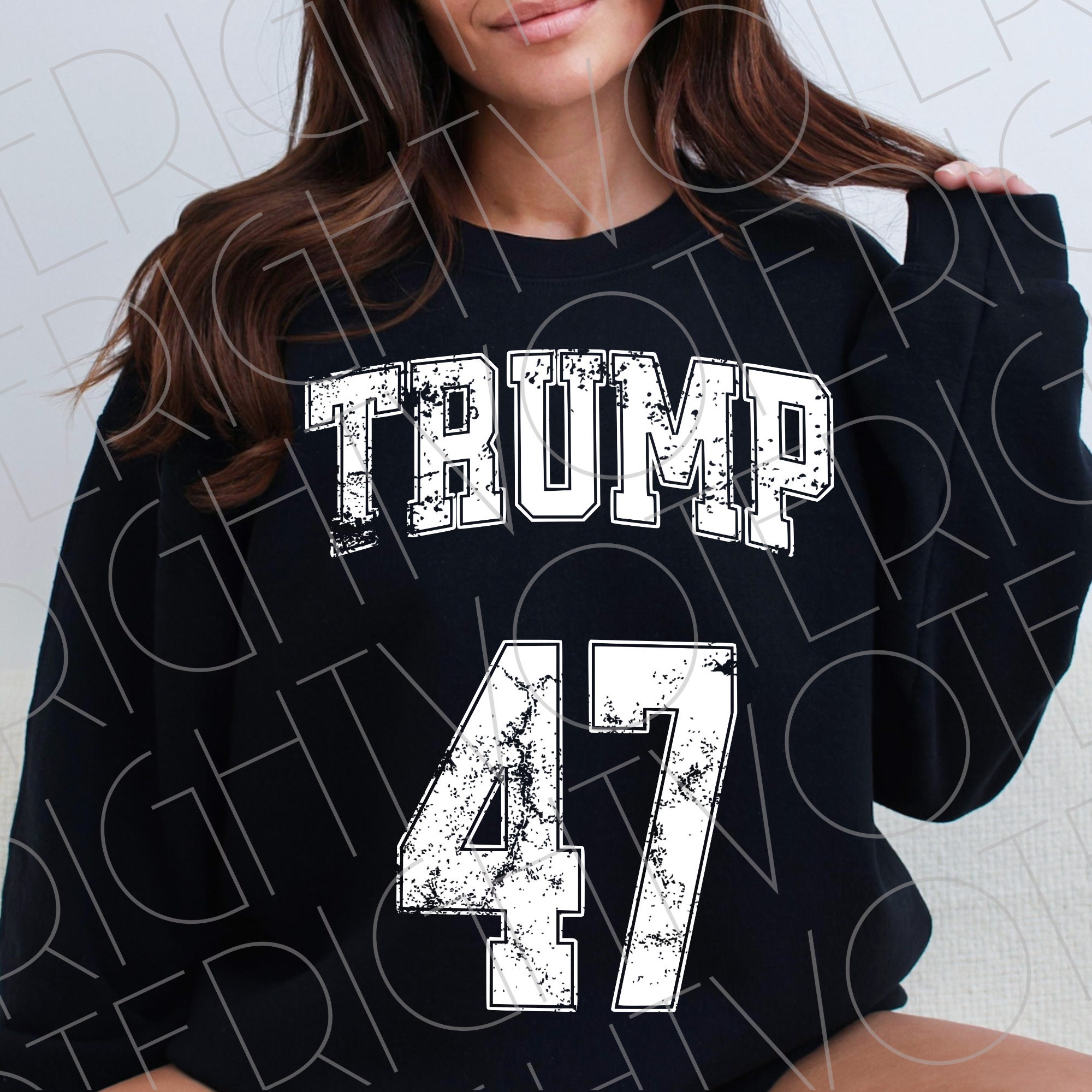 Distressed Trump 47 SVG Png,white Varsity Trump PNG SVG, Digital ...