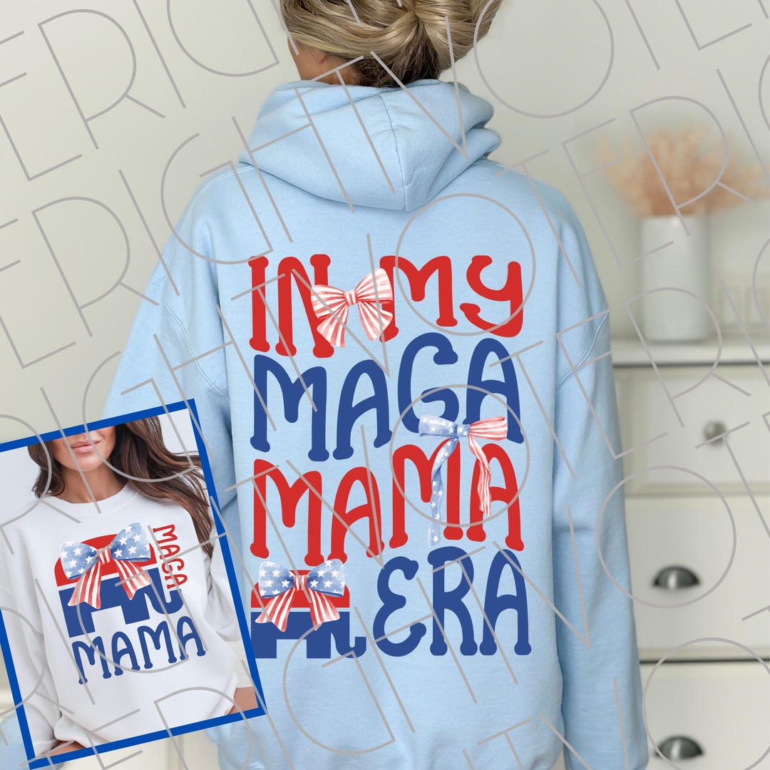 Girly Maga PNG Bundle, Coquette Bow in My MAGA Mama Era Png, Front and ...