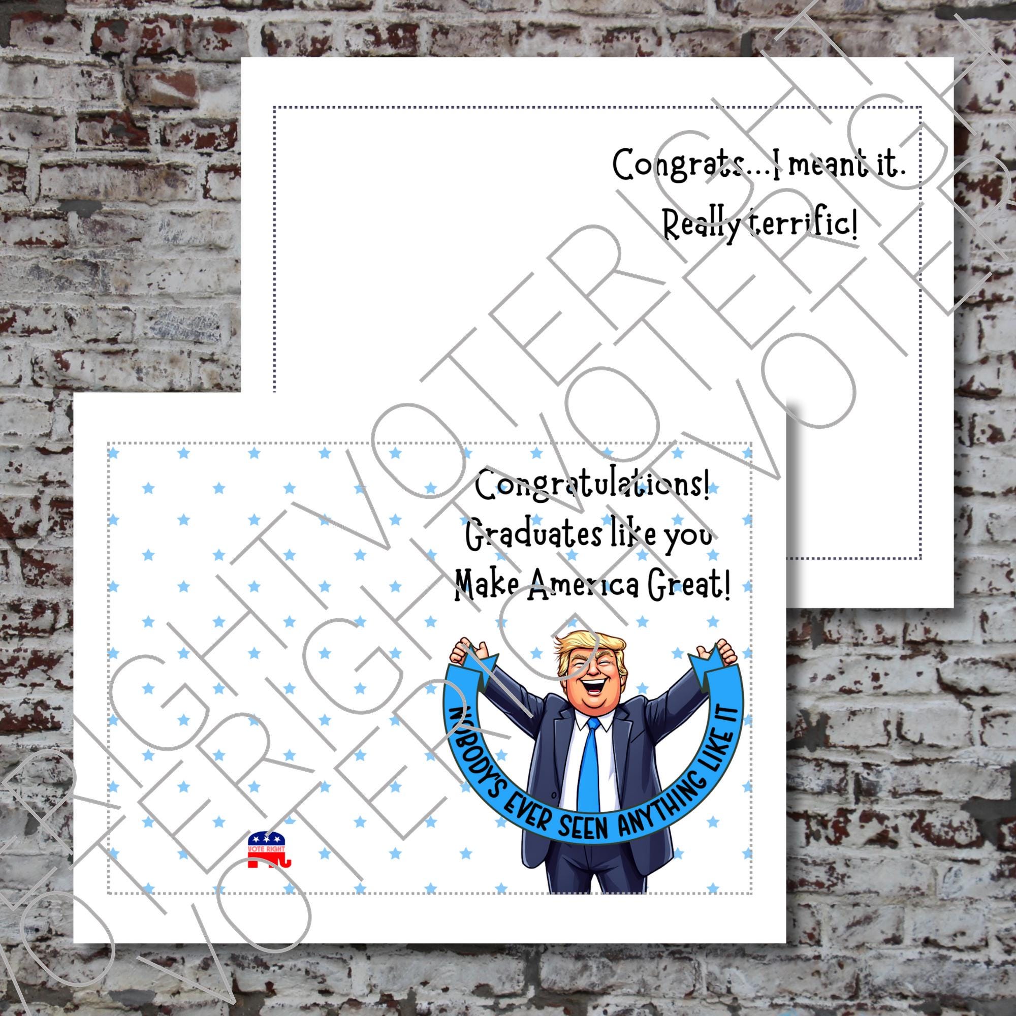 Printable Trump Graduation Card for Her, Funny Political Digital ...