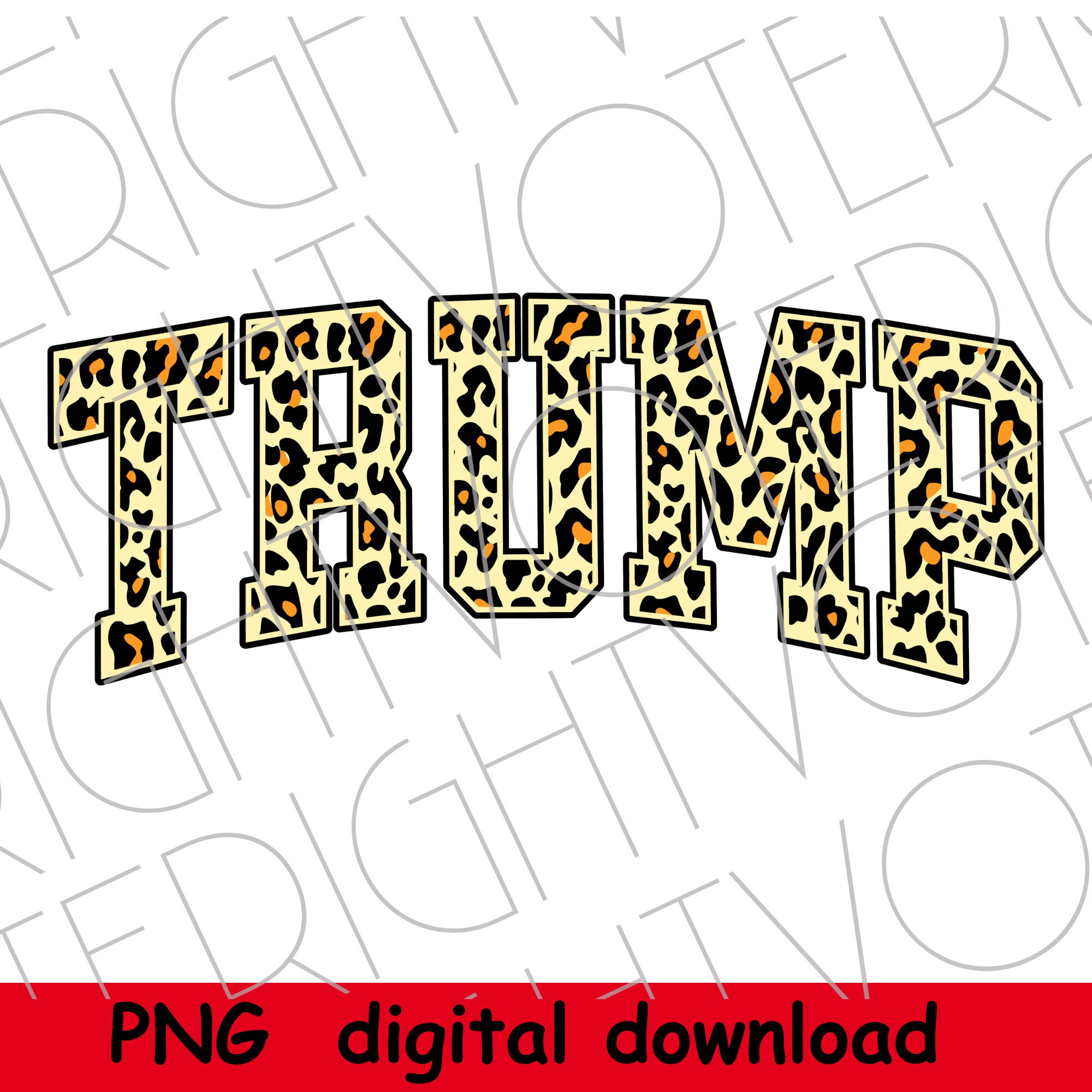 Leopard Trump Png,varsity Animal Print Trump Republican Proud ...