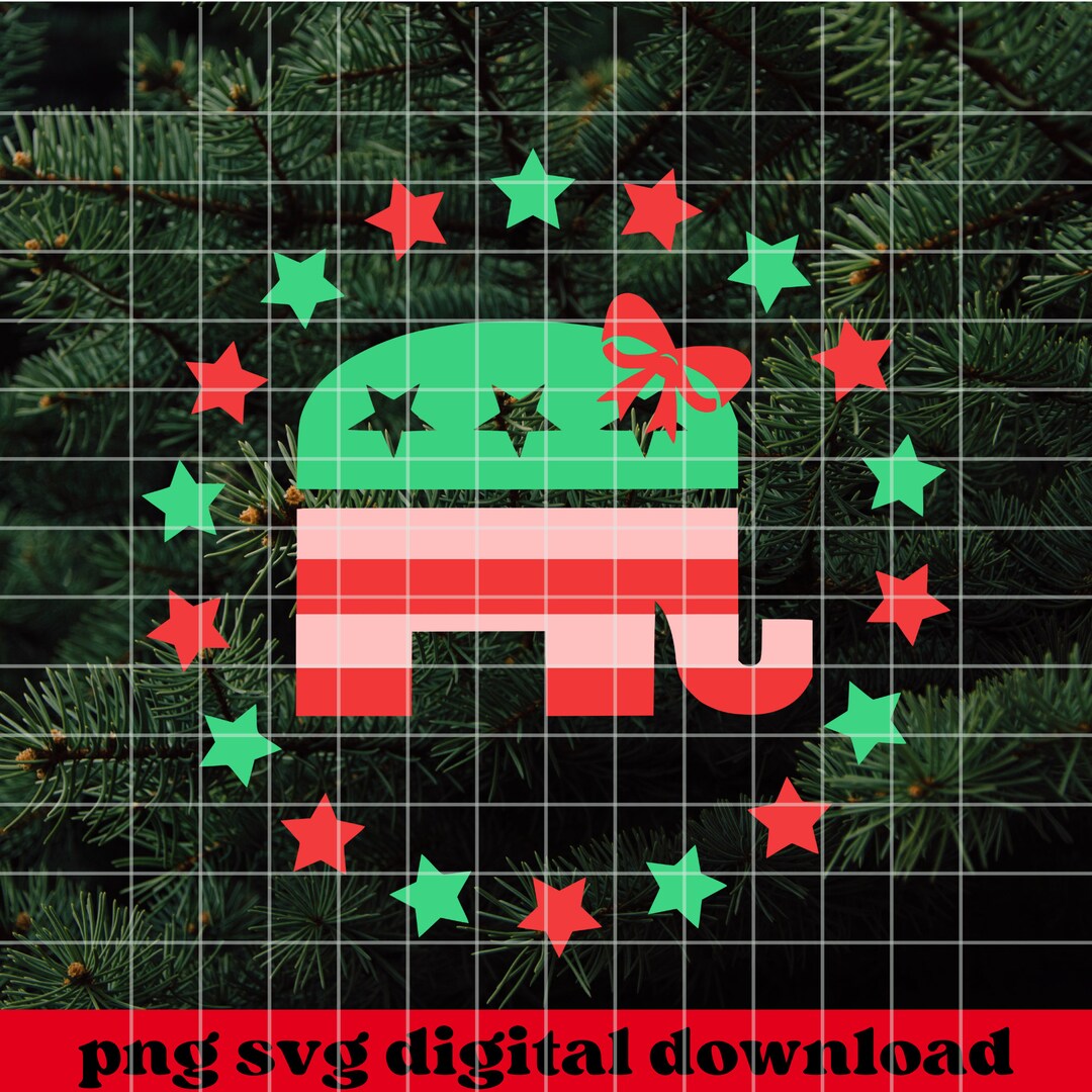 Cute Republican SVG PNG Christmas Raised Right Proud - Etsy