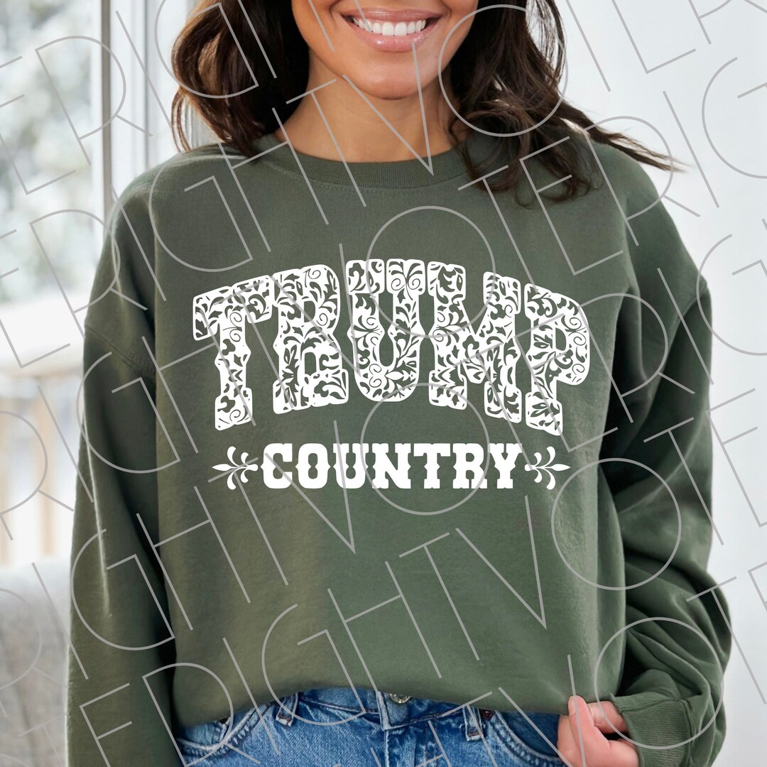 Trump SVG PNG, Western Trump Country Cowboy Cowgirl Proud Conservative ...