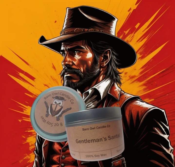 Gentleman's Santal Red Dead Redemption Inspired Soy - Etsy
