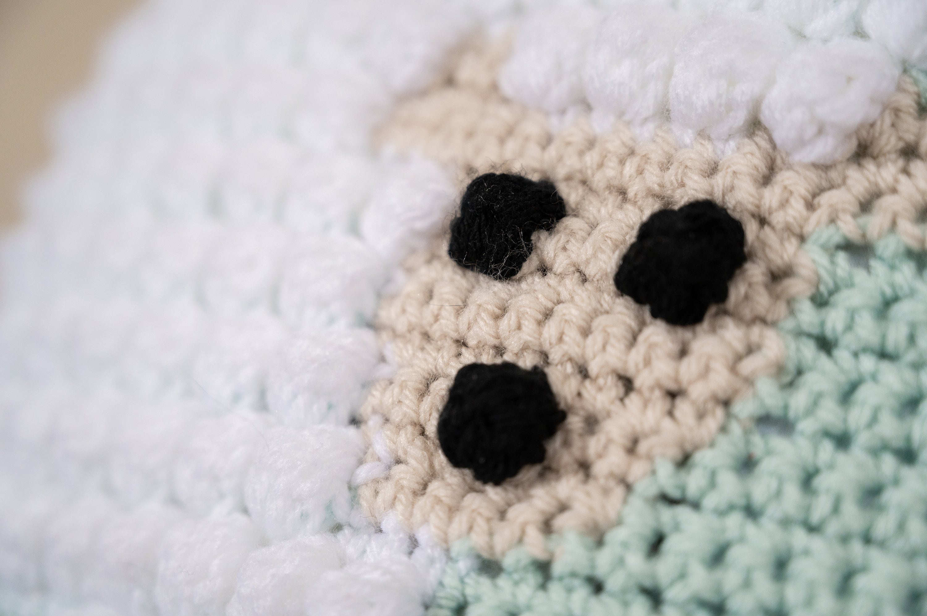 CROCHET PATTERN: Sheep Bobble Pillow Cover / Lamb Pillow / - Etsy
