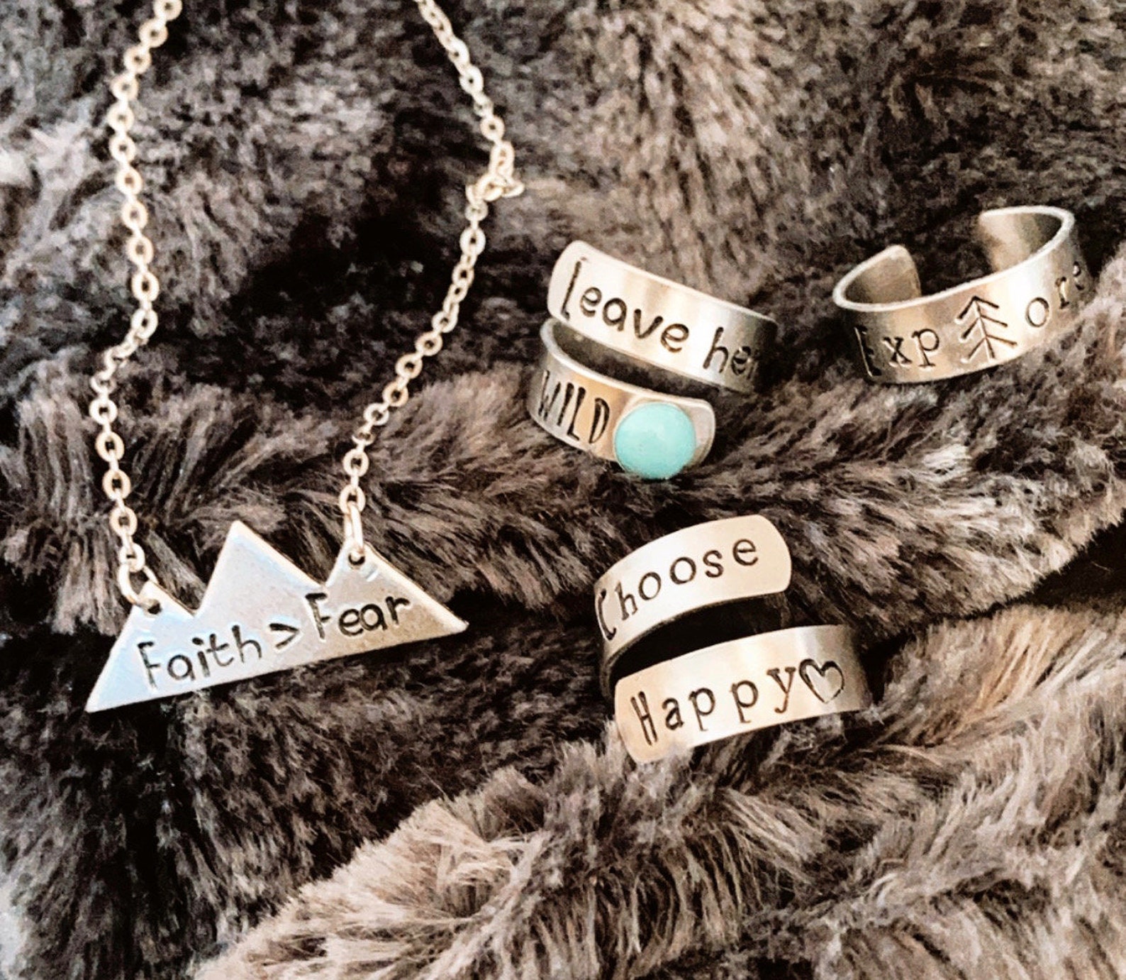 Customizable Textured Wrap Ring - Etsy