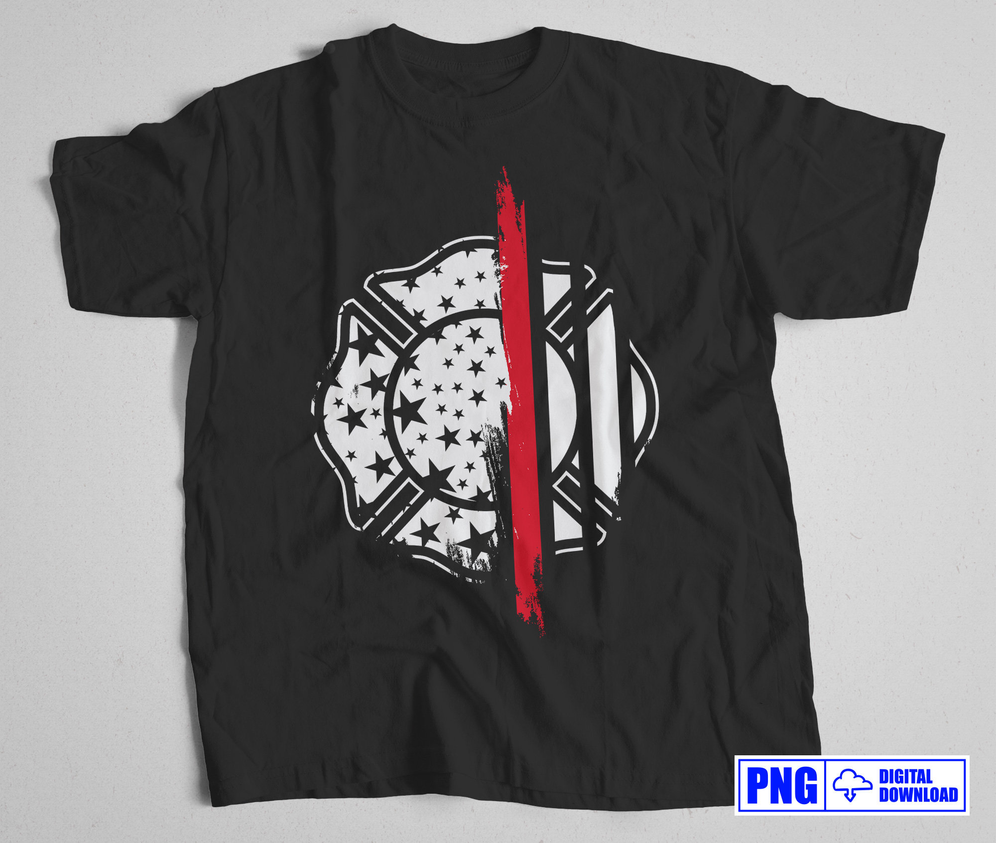 Fire Department Logo Red Line USA Flag Firefighter PNG, 4th of July ...