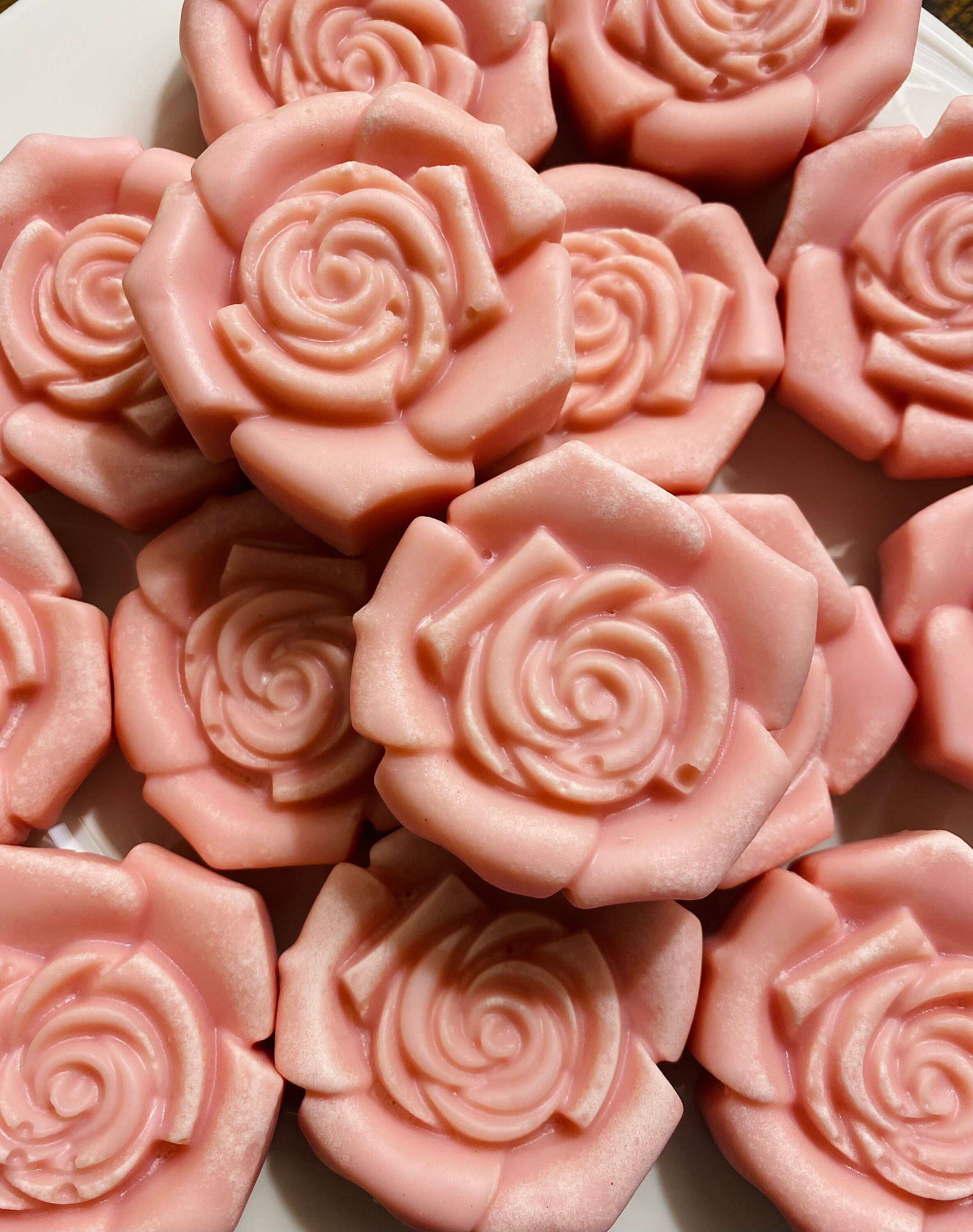 Rose Flower Party Favor Moisturizing Soap Bar, Handmade Artisan All ...