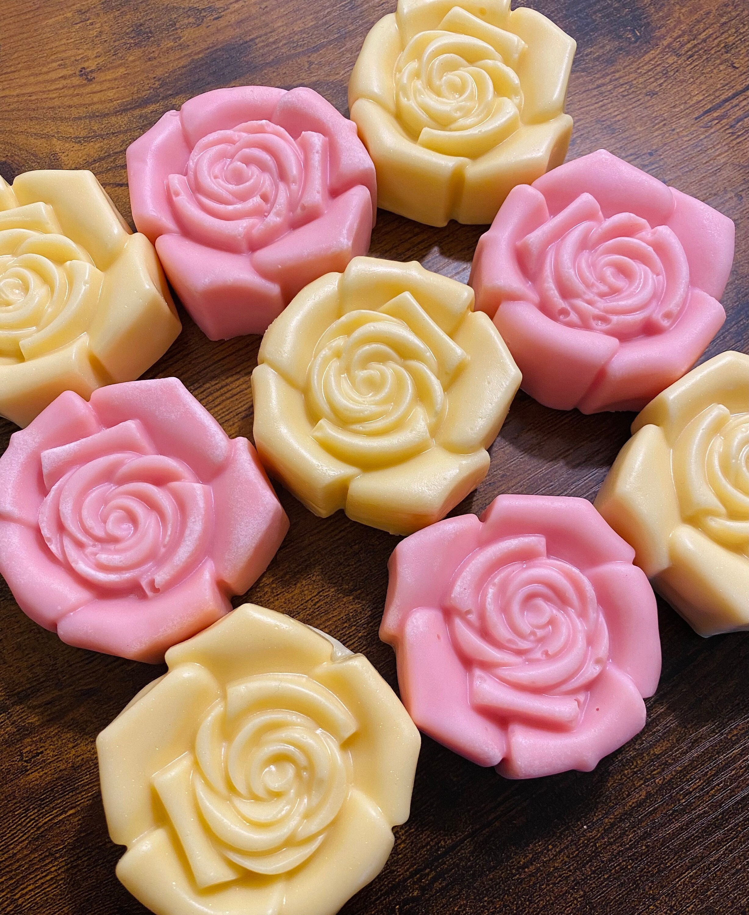 Rose Flower Party Favor Moisturizing Soap Bar, Handmade Artisan All ...