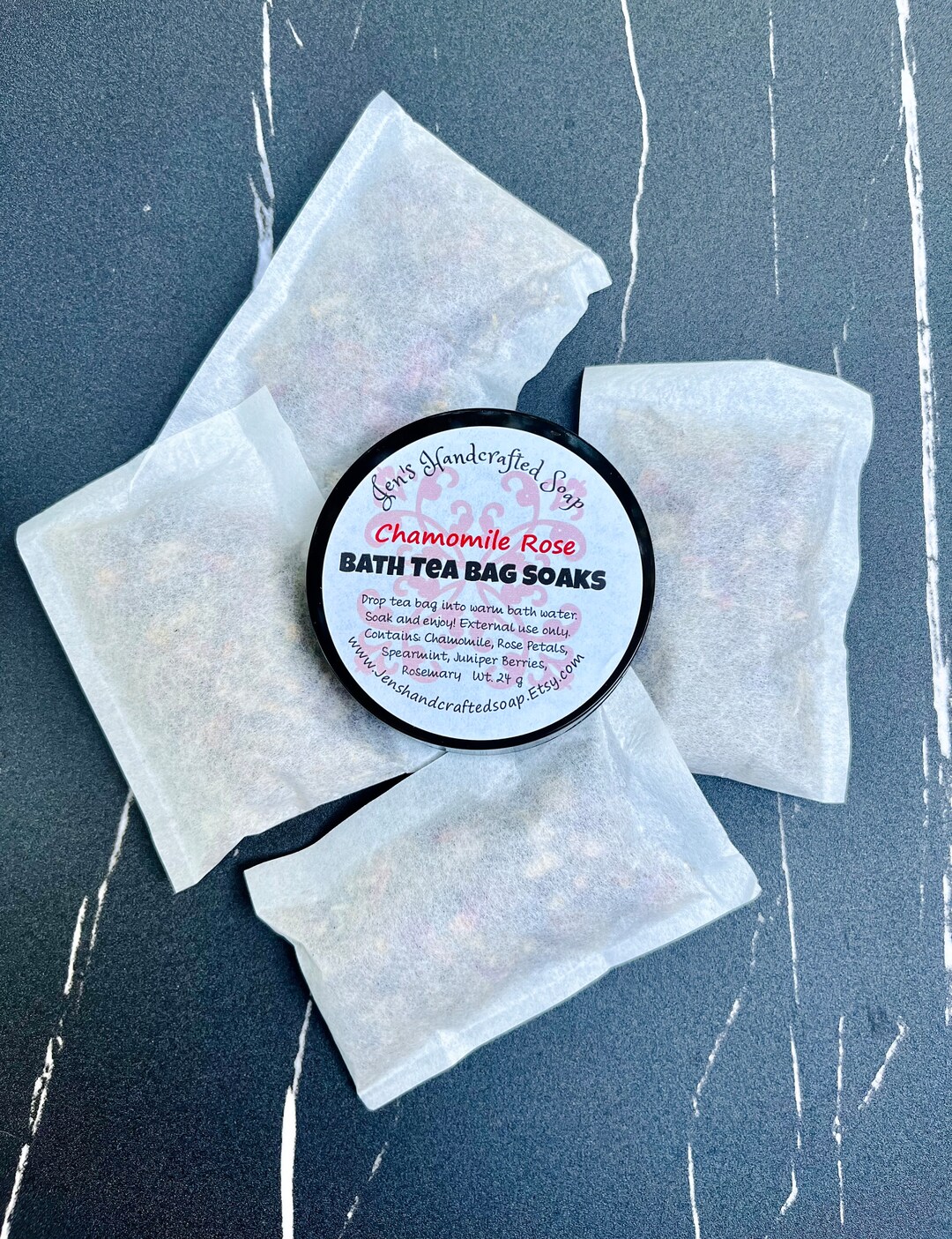 Bath Tea Bag Soaks, Handmade, All Natural, Lavender Chamomile, Rose ...